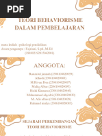 Teori Behaviorisme: Prinsip dan Aplikasi | PDF