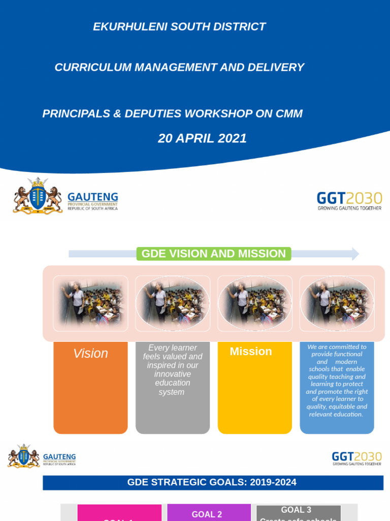 CMM Workshop - April 2021 | PDF | Teachers | Curriculum