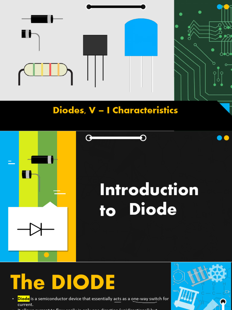 Diode V-I Characteristics Explained | PDF | P–N Junction | Diode