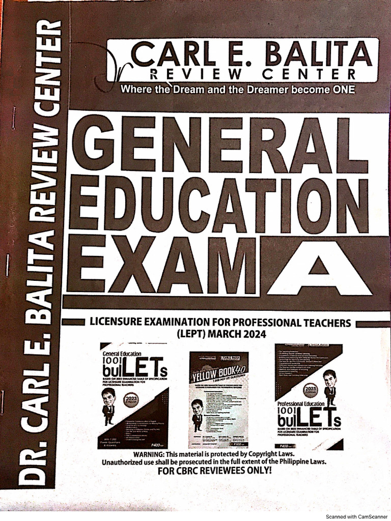 Gen Ed Preboard A | PDF