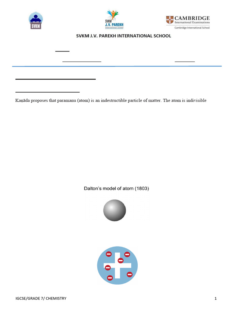 Understanding Atomic Structure for Grade 7 | PDF | Atomic Nucleus ...