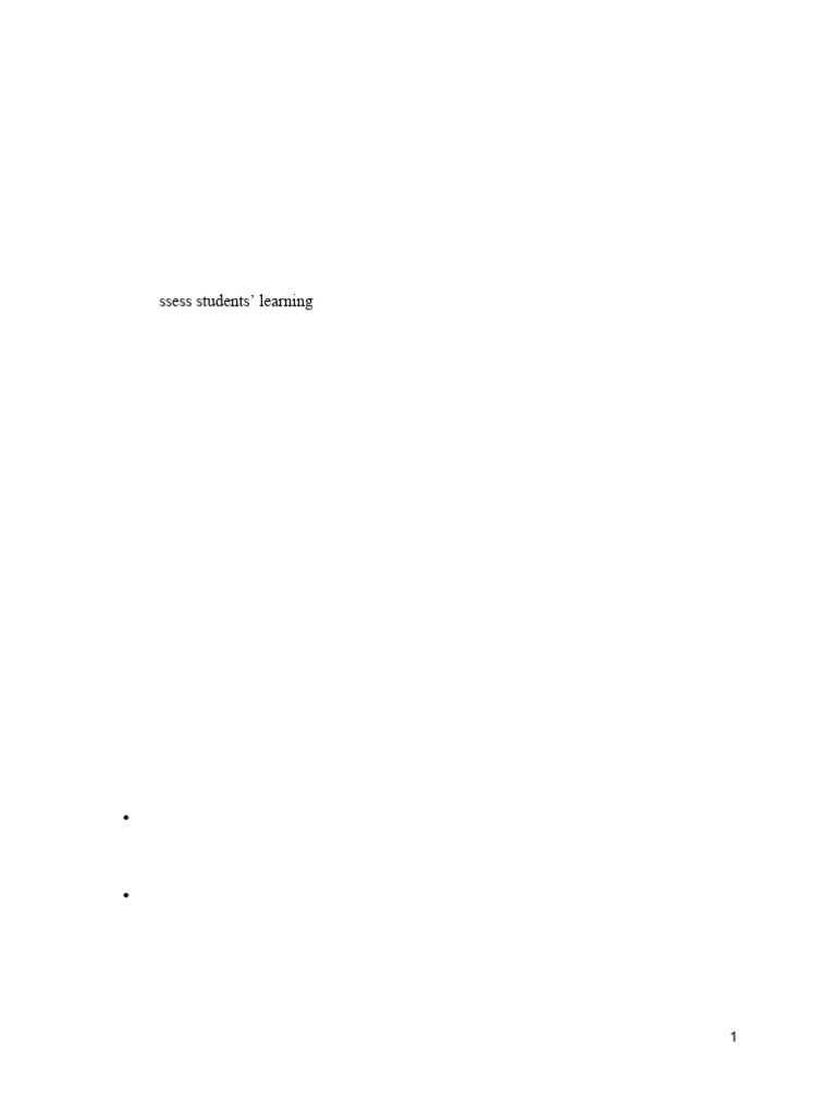 Unit 7: Assessment Strategies Overview | PDF | Educational Assessment ...