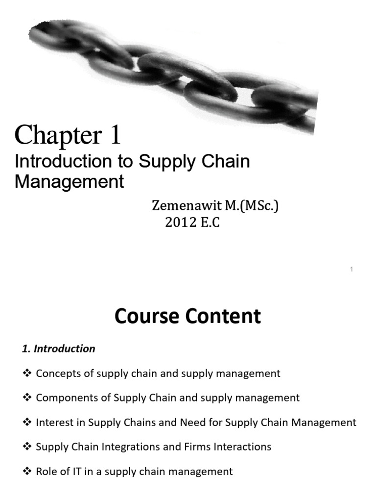 lecturenote_7749986871SCM. Course Material.ppt1 pdf | PDF | Supply ...