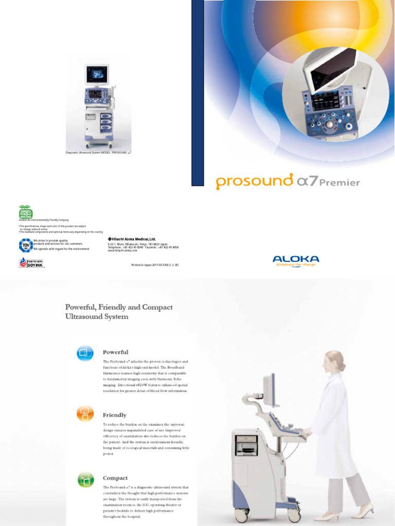 Aloka ProSound α7 Ultrasound Overview | PDF | Medical Ultrasound | Heart