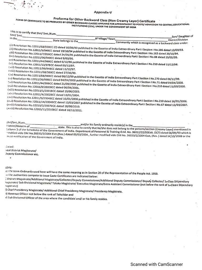 Obc Format Blank | PDF