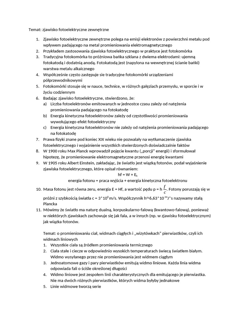 Fizyka Atomowa | PDF