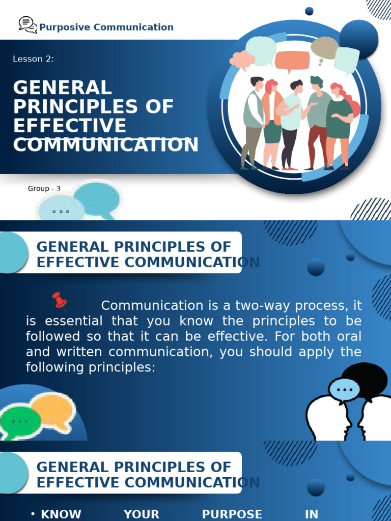 Principles of Effective Communication | PDF | Communication | Information