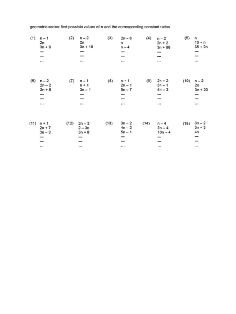 Math Sequences Questions | PDF