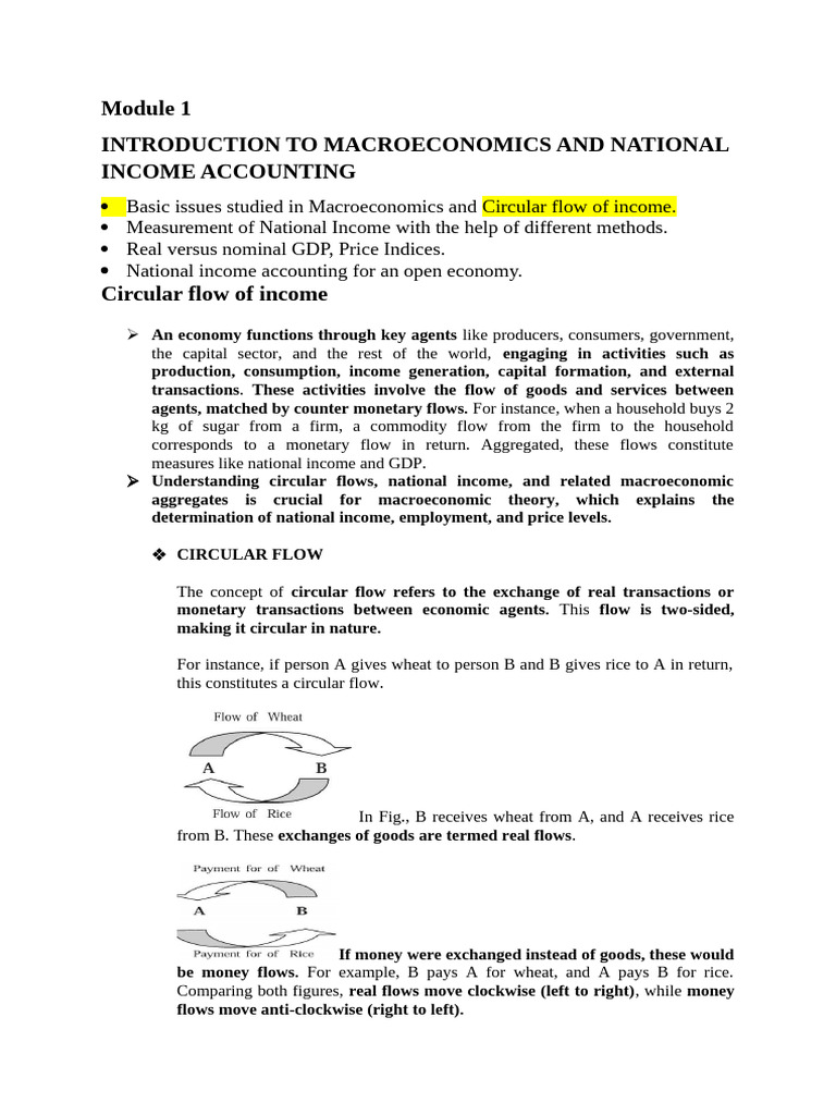 Circular Flow of Income Basics | PDF | Income | Subsidy