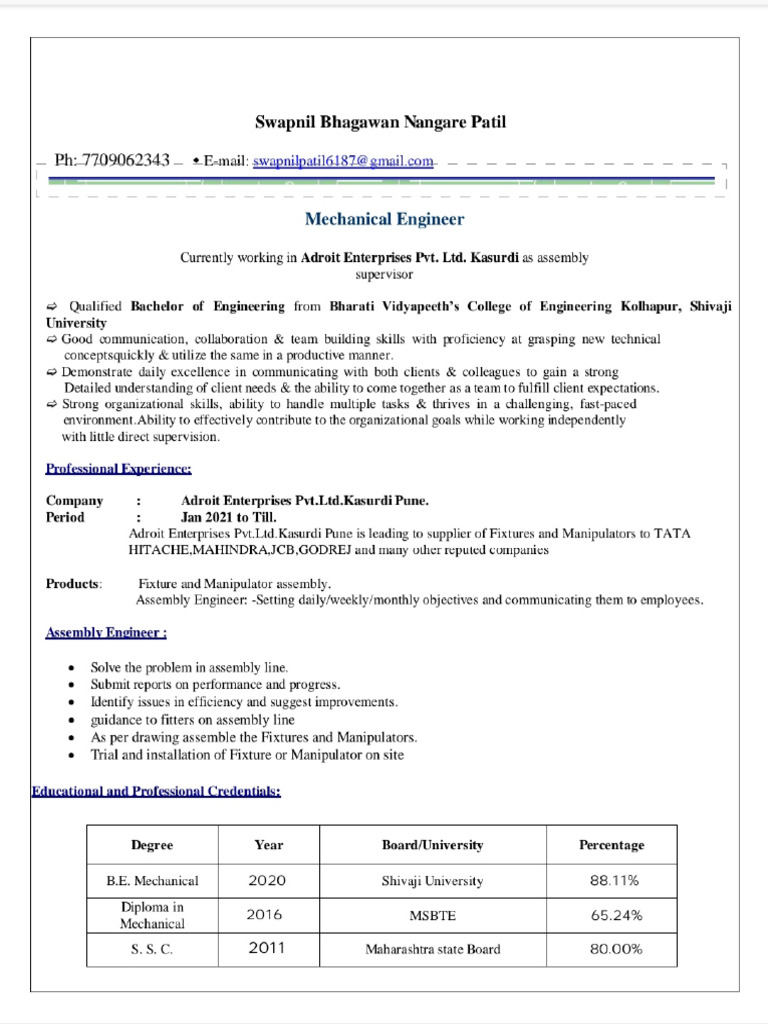 swapnil final resum | PDF