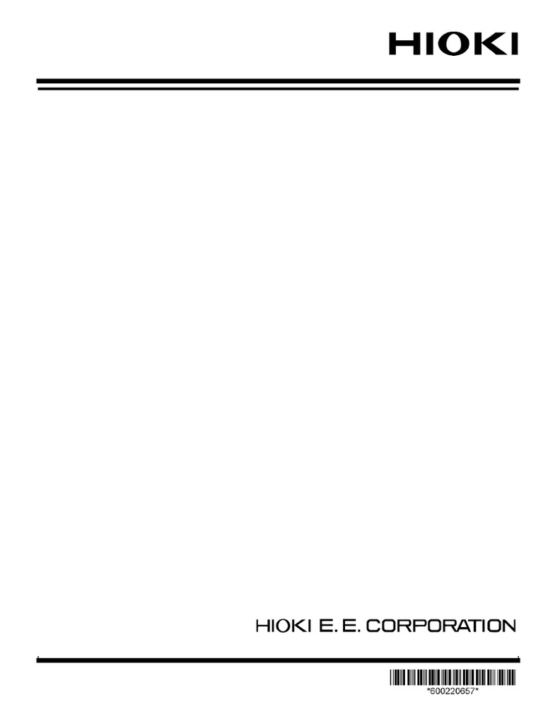 Hioki 3532-50 Interface Manual | PDF | Computer Engineering | Computer Data