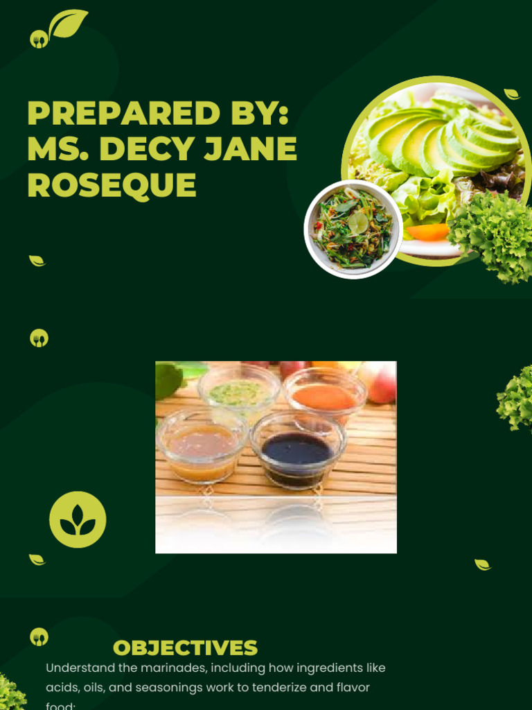Understanding the Marination Process | PDF | Marination | Cooking