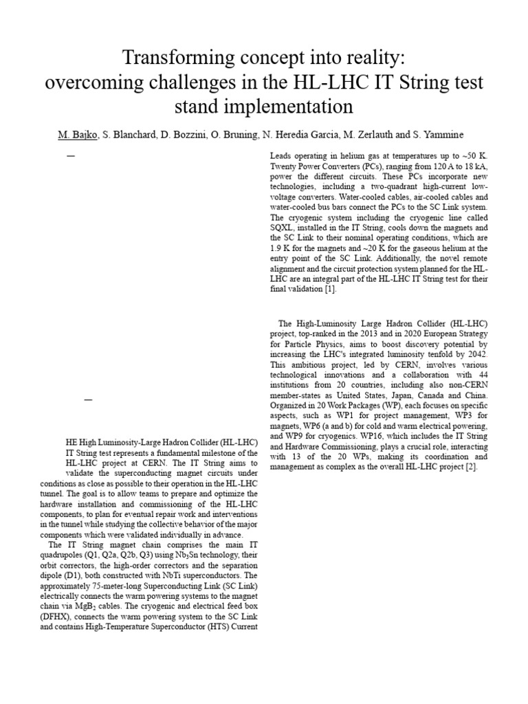 Transforming Concept Into Reality Overcoming Chall | PDF | Large Hadron ...