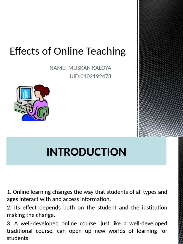Effects of Online Education on Learning | PDF
