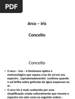 Formação E Cores Do Arco íris Pdf Arco íris Luz