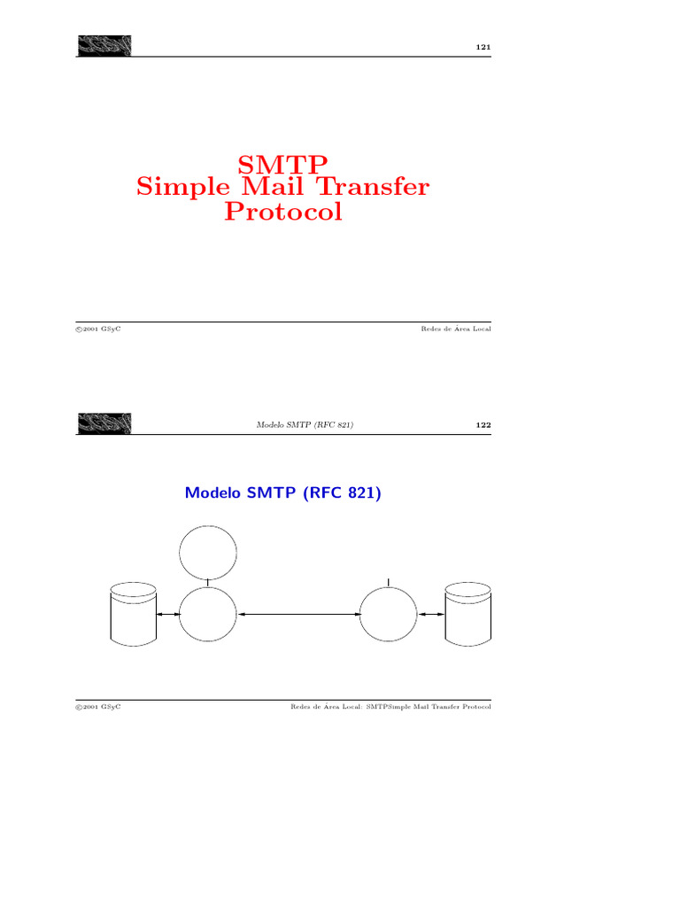 smtp | PDF | Redes de computadoras | Estándares de internet