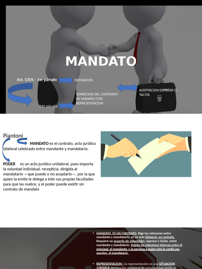 Representación MANDATO. para Aula | PDF | Divorcio | Matrimonio