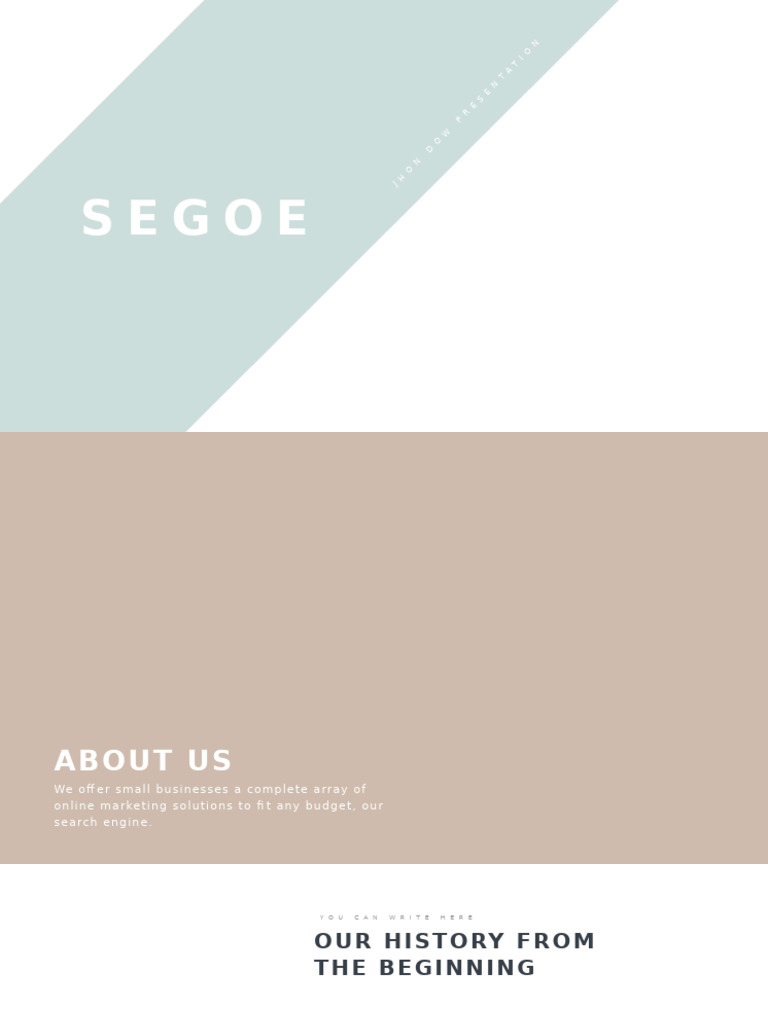 Segoe PowerPoint Template Light | PDF | Microsoft