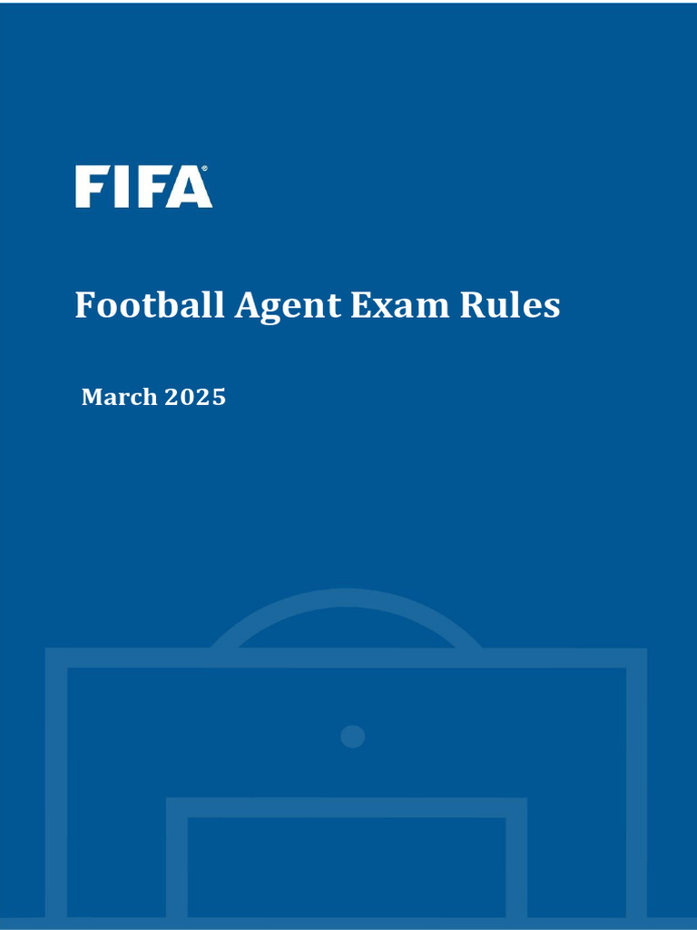 FIFA Football Agent Exam Rules 2025 | PDF | Fifa | Identity Document