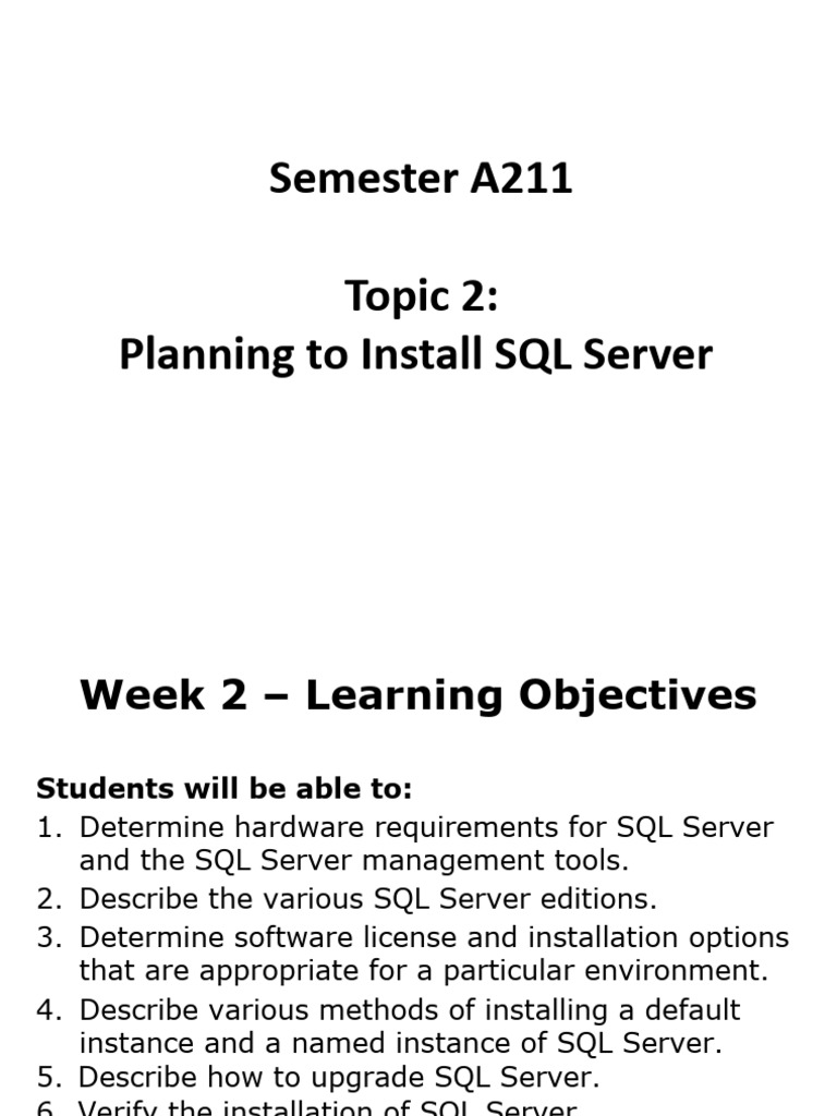 Database Installation SQLSERVER | PDF | Microsoft Sql Server | Windows ...