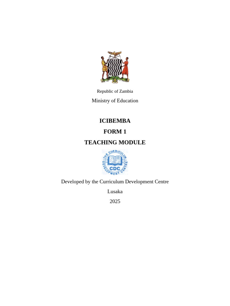 Language Icibemba Panel - CDC | PDF | Languages Of Africa | Linguistics