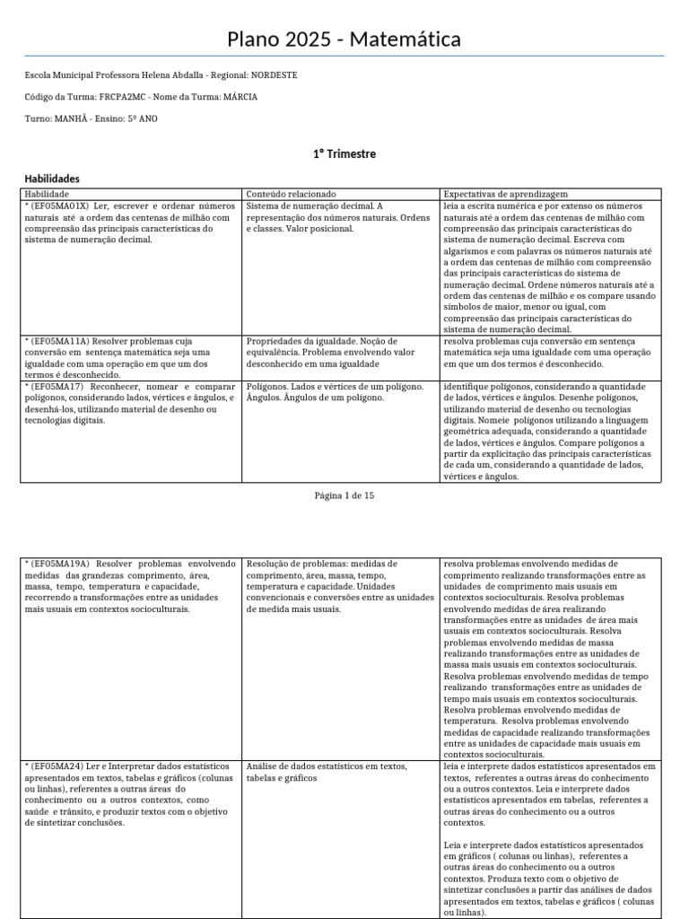 PlanoAnual_MT_2025_EMPHA_FRCPA2MC_25-03-2025_11h33min | PDF | Número ...