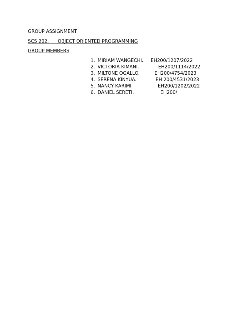 Scs Assignment | PDF