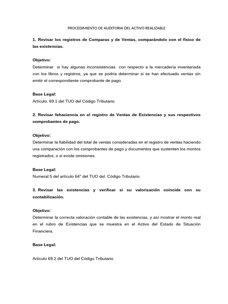 Activo Realizable | PDF | Valoración (Finanzas) | Contabilidad