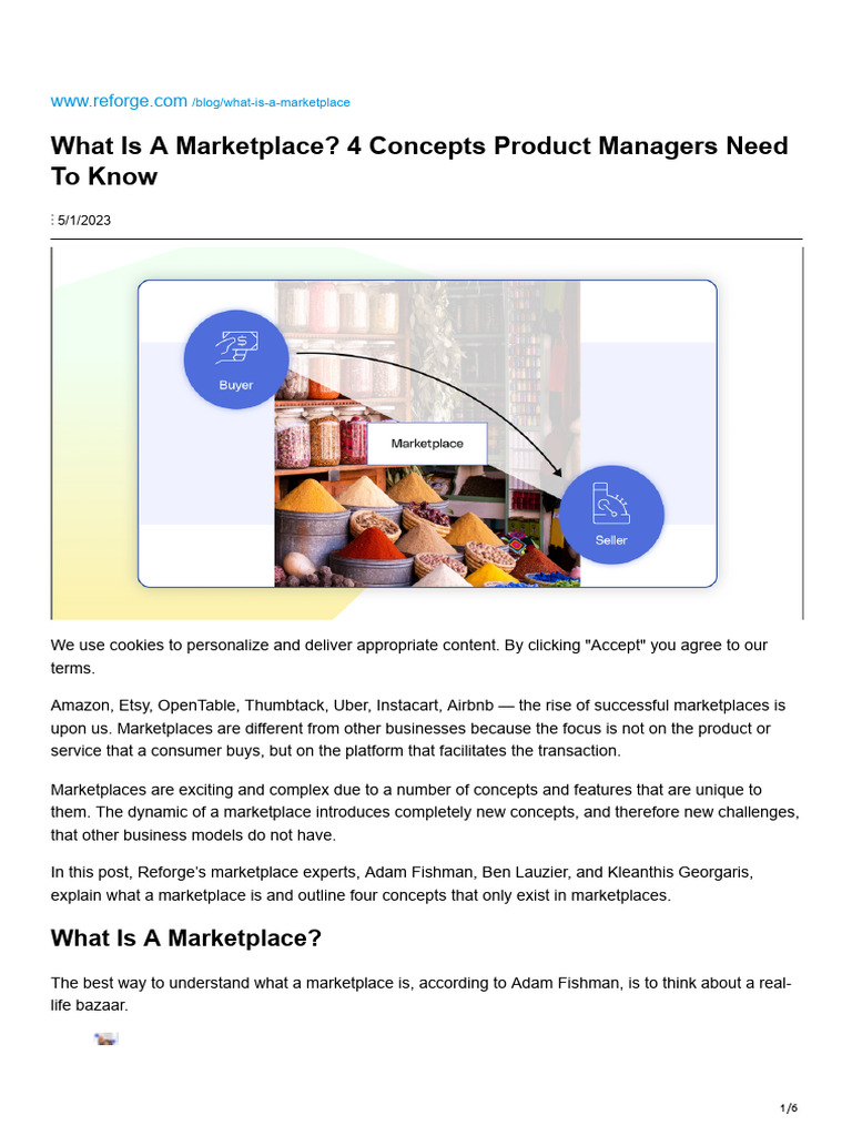 4 Marketplace Concepts | PDF | Money | Market Liquidity