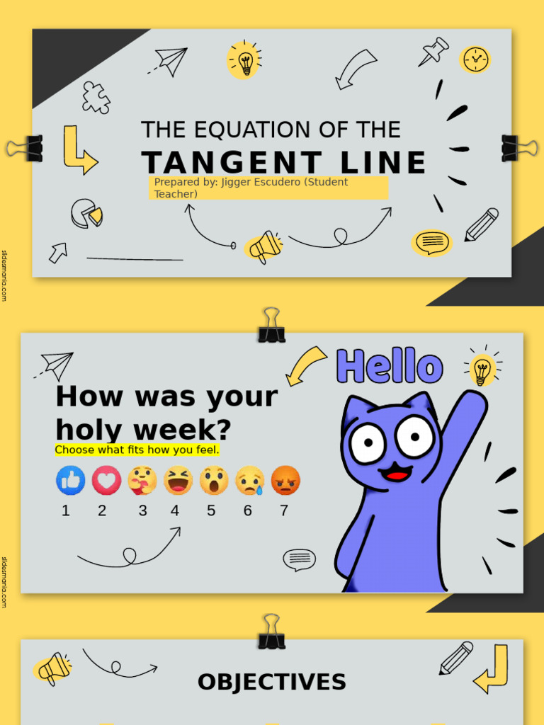 The Equation of The Tangent Line | PDF | Slope | Tangent