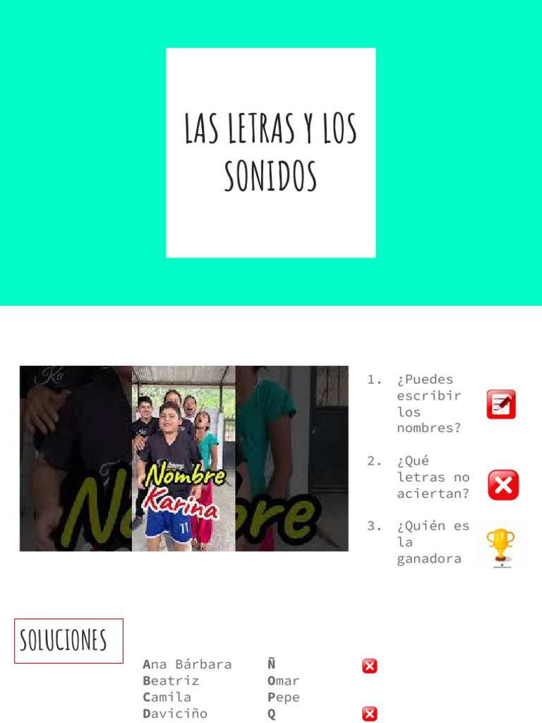 U1 - Las Letras y Los Sonidos | PDF