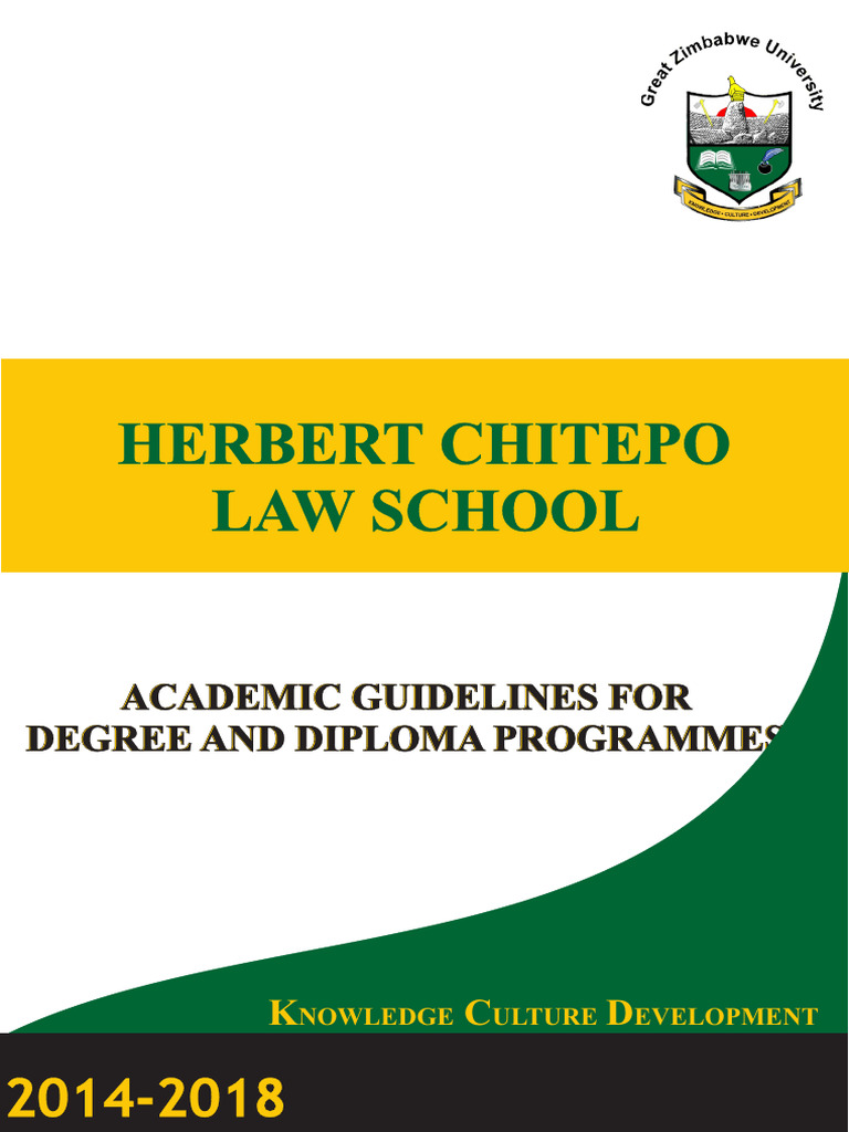 Herbert Chitepo Law School Guidelines | PDF | Evidence (Law ...