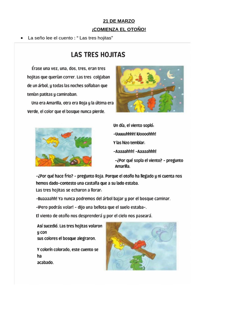 Efemerides El Otoño Secuencia | PDF