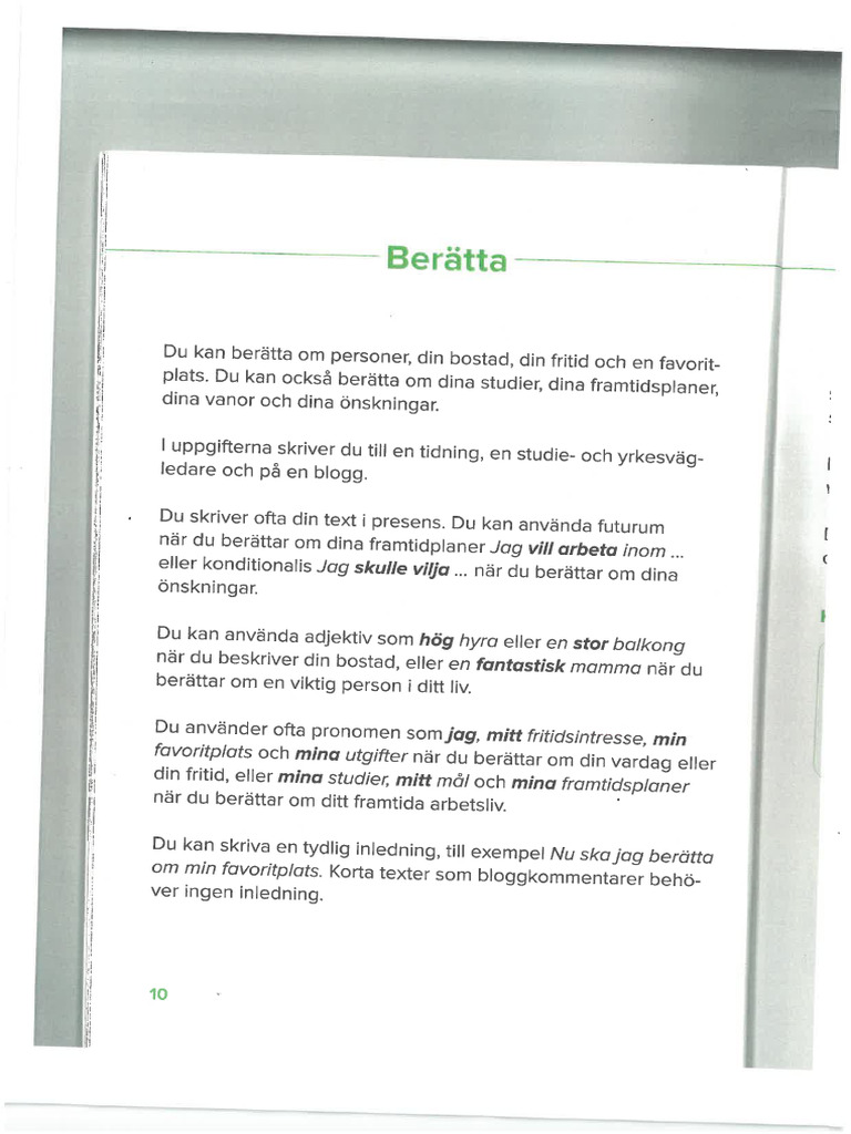 Olika Texter, Hur, Instr+exmpeltexter | PDF