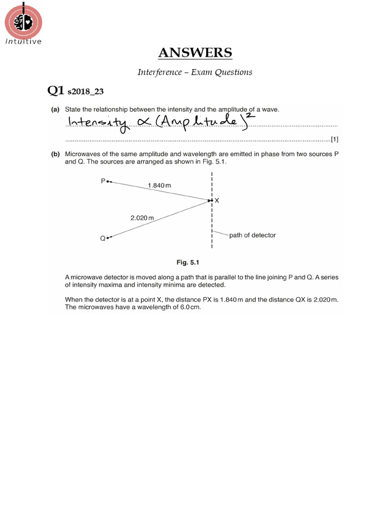 Interference Question - ANSWERS | PDF