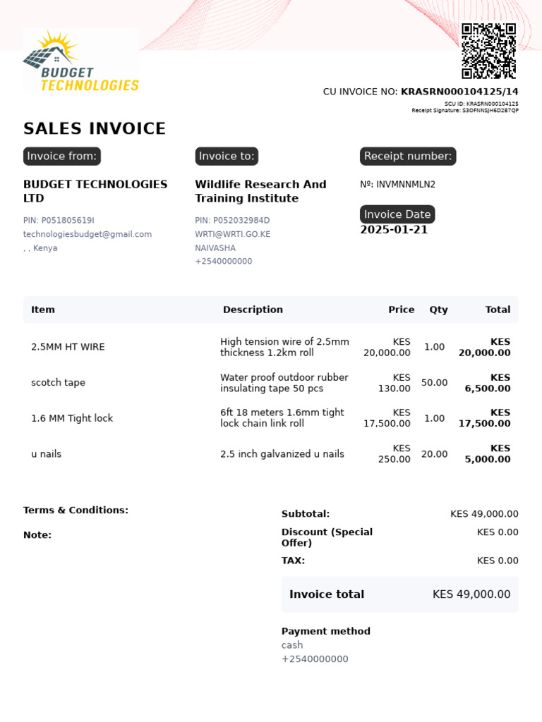 Inv 18- 2025 | PDF | Invoice | Business Documents