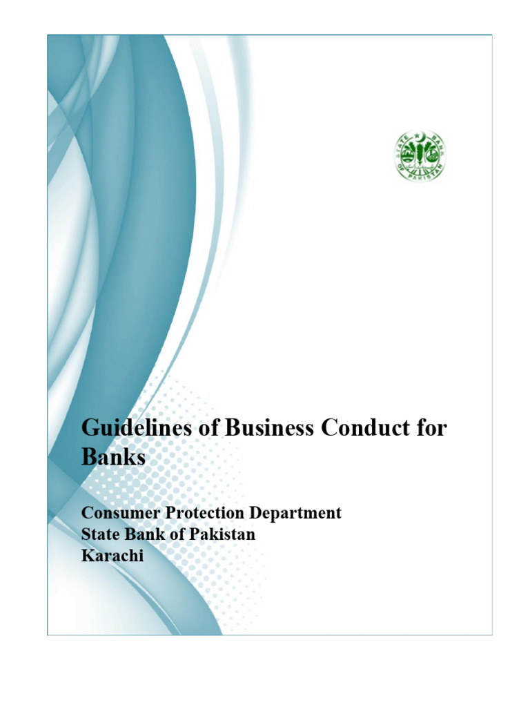 Guidelines For Business Conduct For Banks | PDF