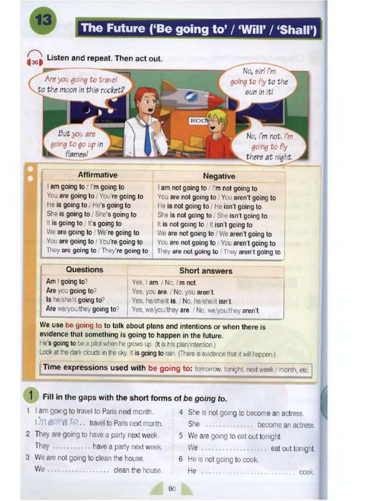 Be Going To + Will, Shall | PDF