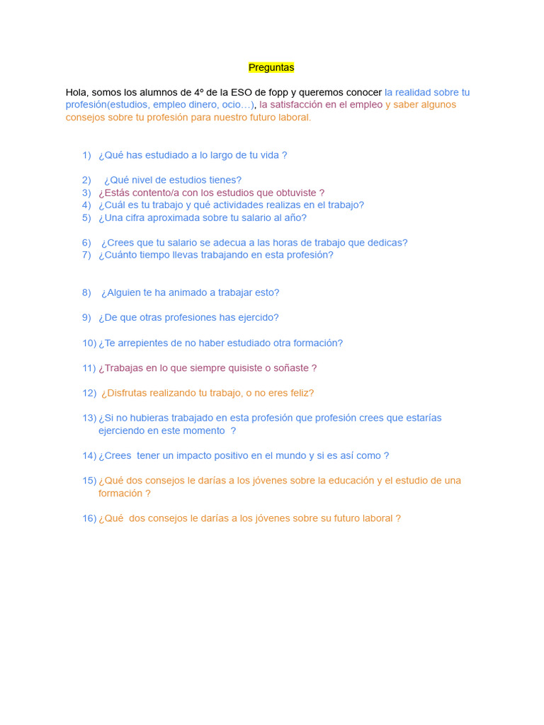 Preguntas Del Trabajo Fopp | PDF