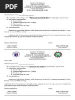 Pta Meeting Letter | PDF