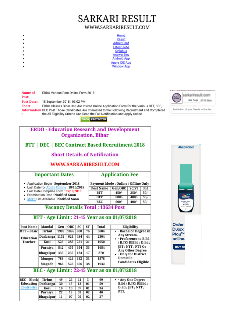 ERDO BCC DEC BTT Online Form 2018 | PDF | Mobile Software | Mac Os