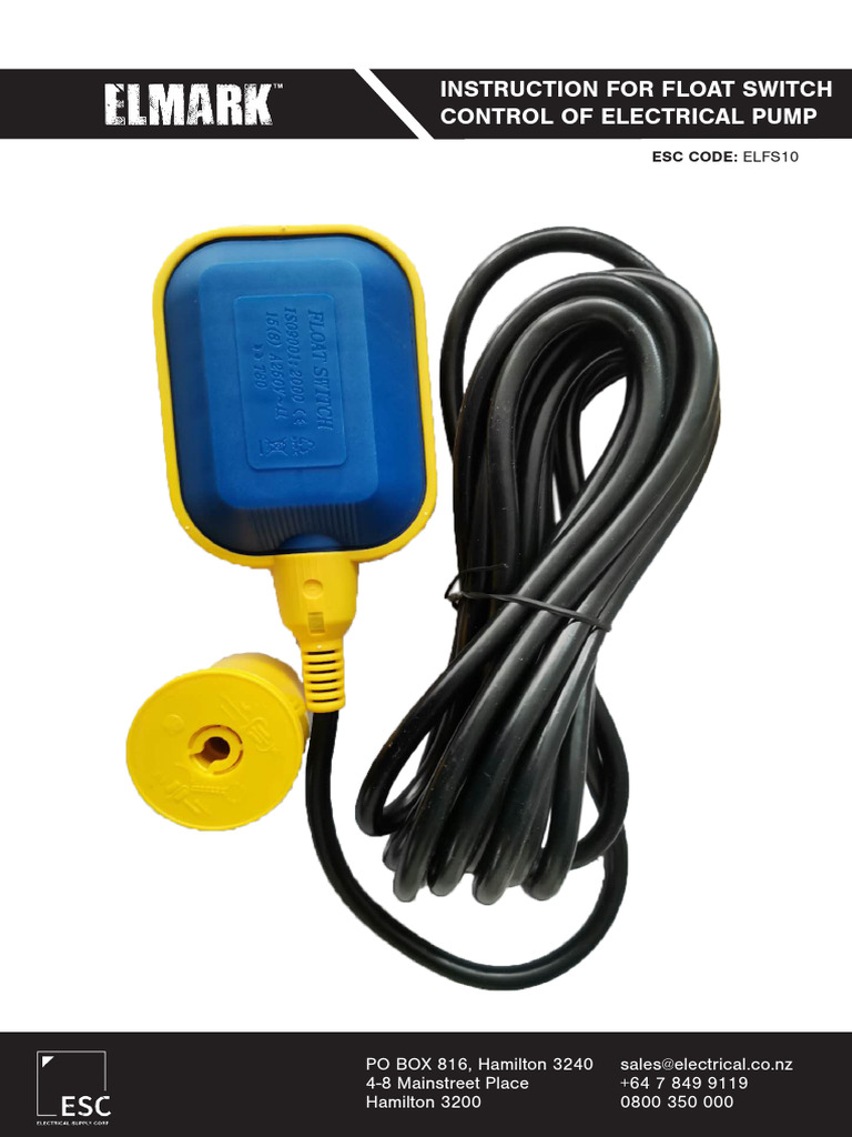 Float Switch Installation Deep Pump Well | PDF | Power Supply | Electronics