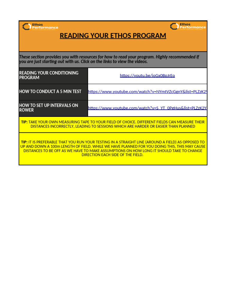 Rugby Off-Season Conditioning Beginner GPP #1 | PDF