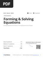 Forming and Solving Equations-Worksheet | PDF | Rectangle | Equations