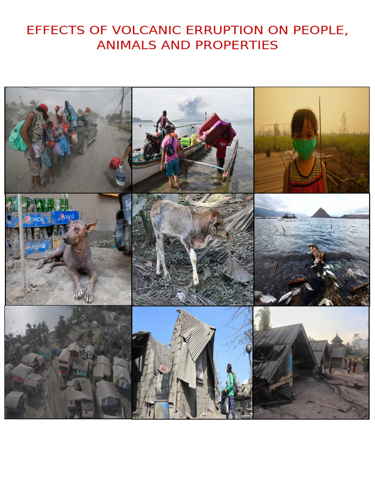 Effects of Volcanic Erruption On People | PDF