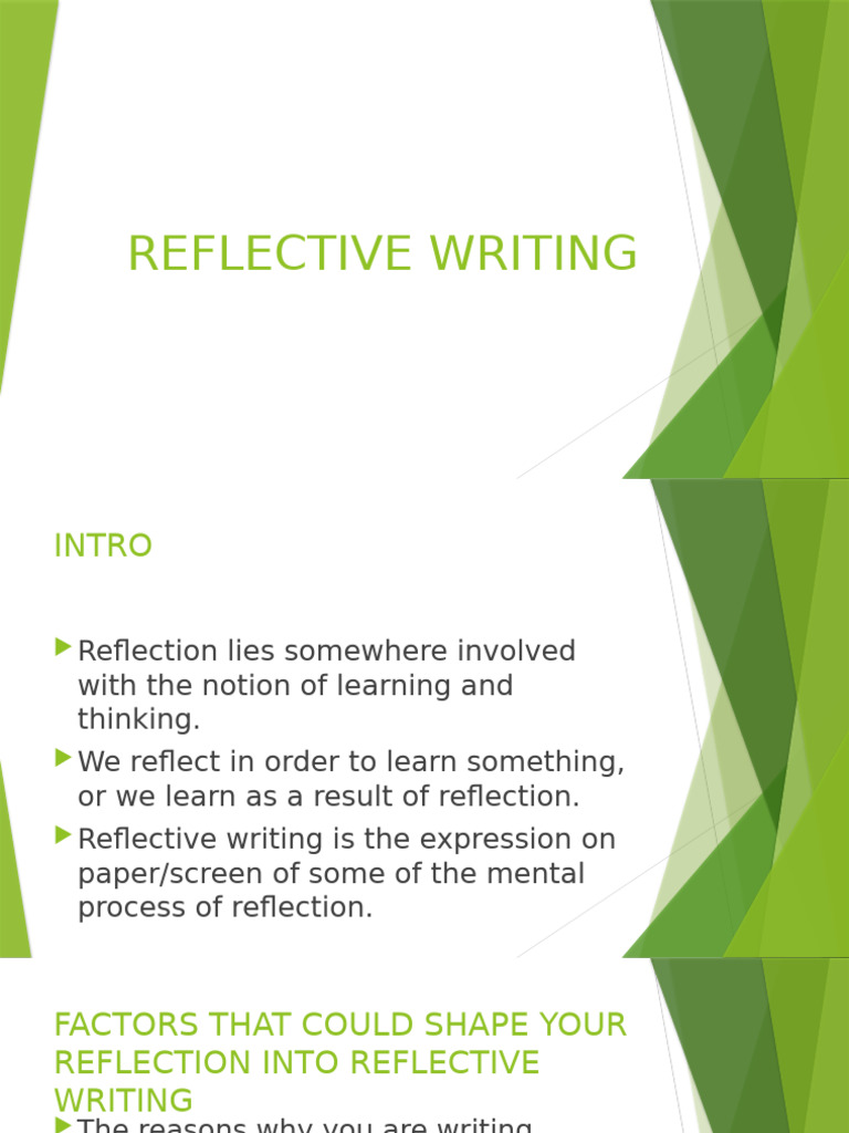 Reflective Writing | PDF