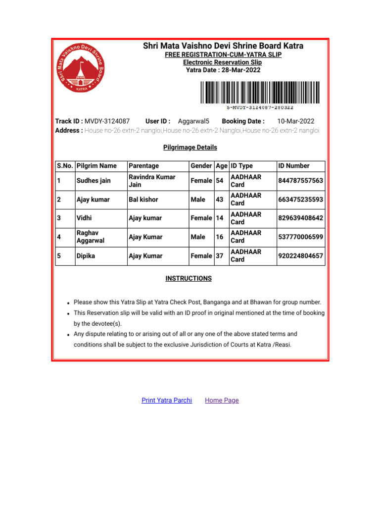 Shri Mata Vaishno Devi 5 | PDF