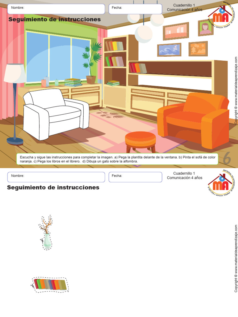 Actividades de seguimiento de instrucciones | PDF