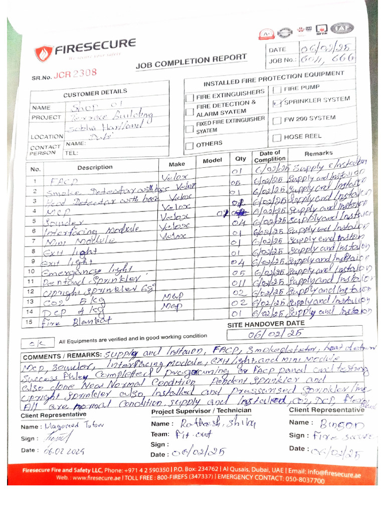 Completion Report | PDF