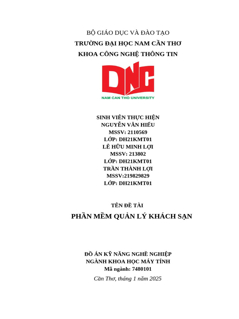 ĐỒ ÁN KNNN | PDF